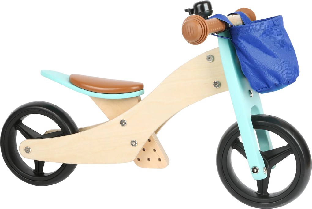 small foot Dřevěné odrážedlo Trike 2v1 tyrkysové