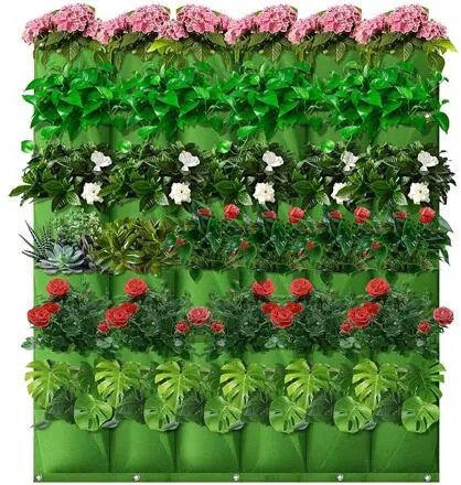 Merco Wall Grow Bag 36 textilní květináče na zeď černá balení 1 ks
