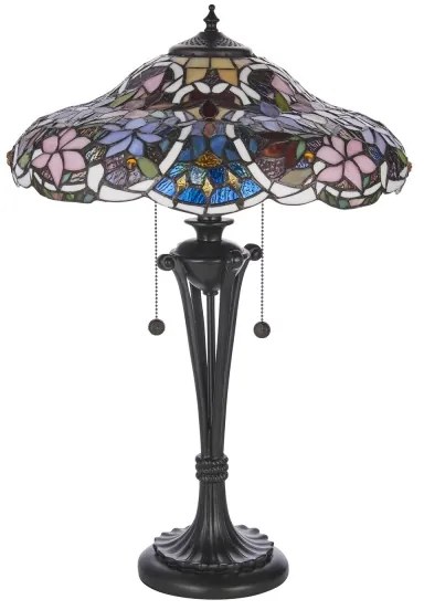 Endon 64326 - Stolní lampa Tiffany SULLIVAN 2xE27/60W/230V pr. 40 cm