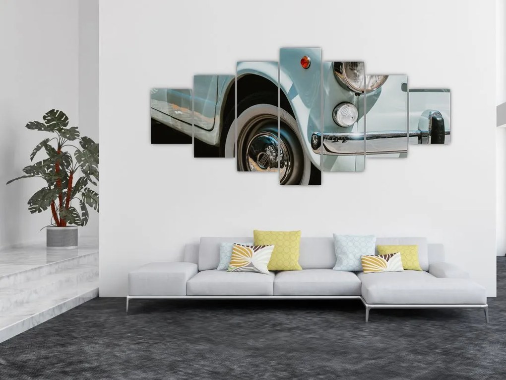 Obraz - Retro auto Fiat (210x100 cm)