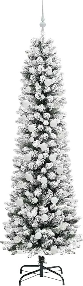 Umělý vánoční stromeček Bílá 210 cm PVC, kov a plast 3396120