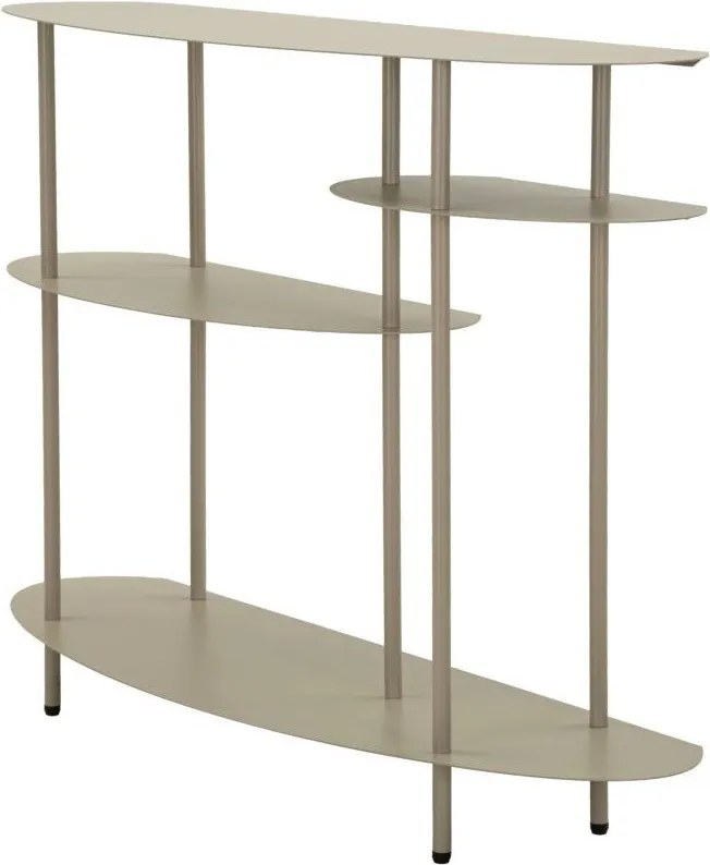 Šedobéžový kovový konzolový stolek 34x118 cm Saturn – Mauro Ferretti