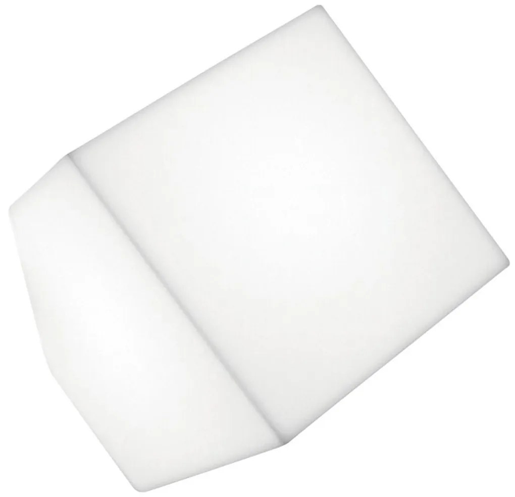 Artemide 1292010A Edge 21, bílé designové nástěnné/stropní svítidlo, 1x9,5W LED E27, výška 32cm, IP65
