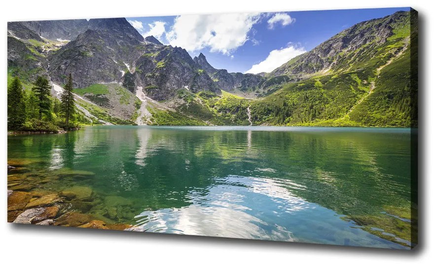 Wallmuralia Moderní obraz canvas na rámu Mořské oko Tatry 100x50