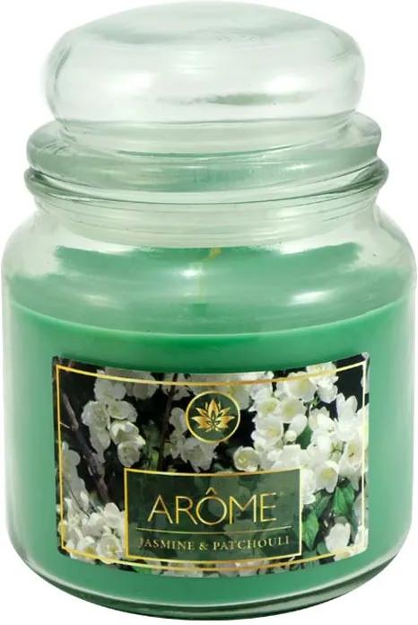 Arôme Velká vonná svíčka s víčkem - Jasmín & Patchouli