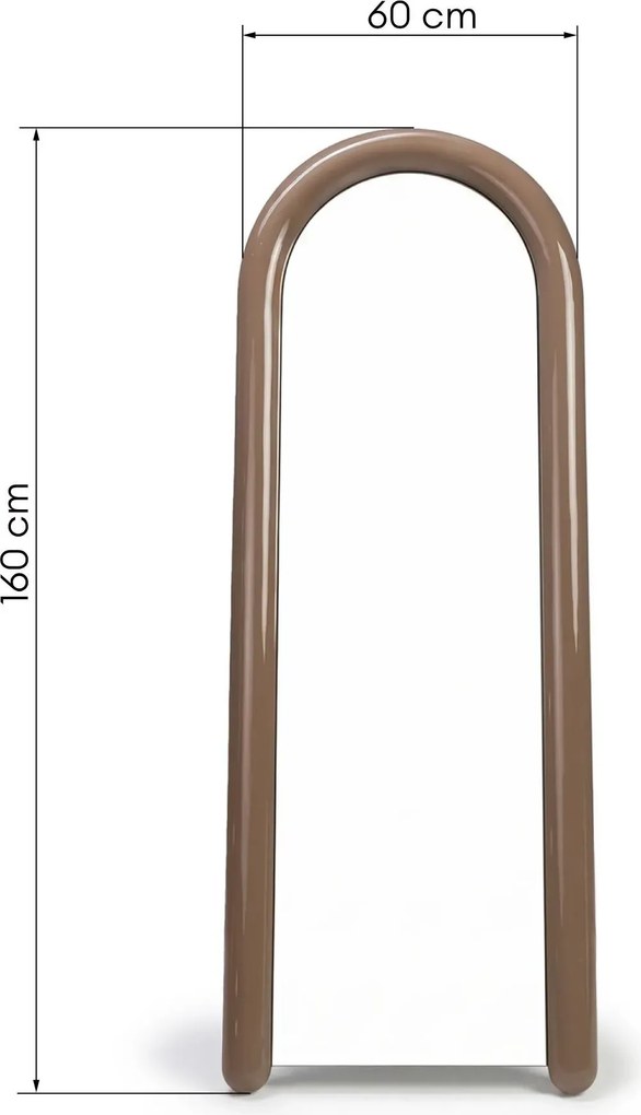 Stojací zrcadlo Kunis 60x160 cm moka