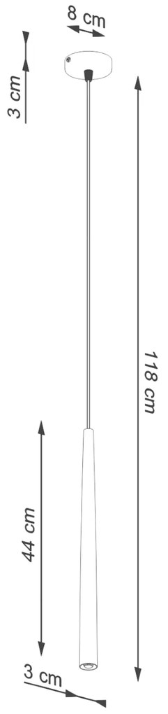 Závěsné svítidlo Bliss, 1x černé kovové stínítko