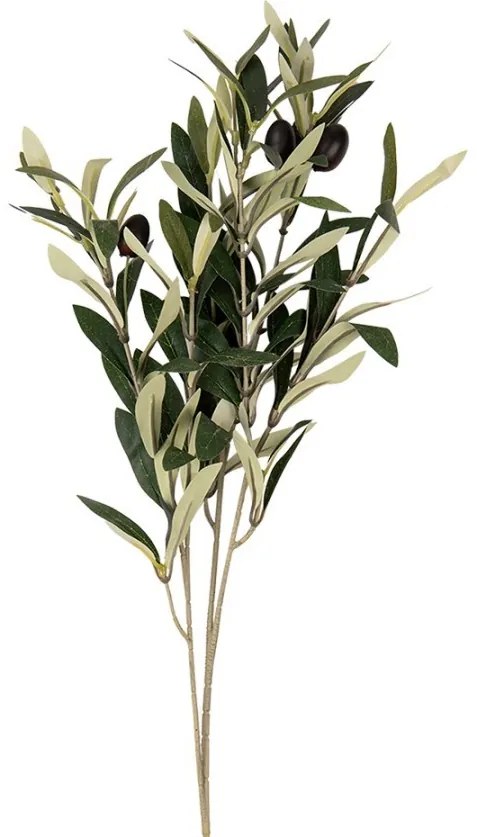 Dekorace umělá větvička olivovník s olivami Olea Tree - 10*10*55 cm