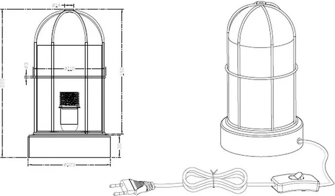 Stolní lampa Birte 503800162