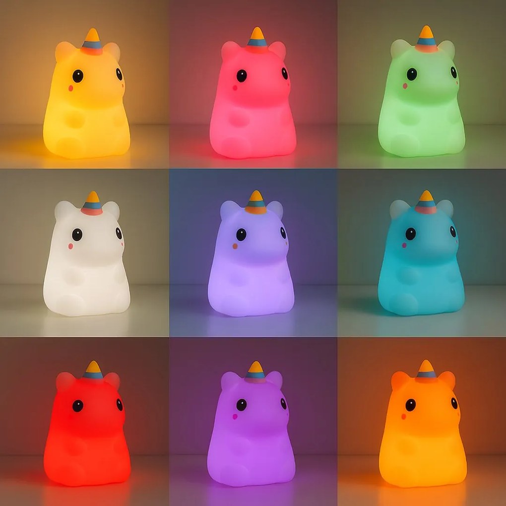 Dětská lampa Unicorn, 1w, 3000k, RGB