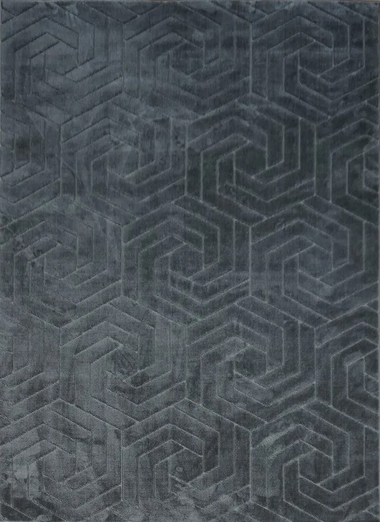 BE Koberec Zen Garden Collection 2401 DARK GREY - šedý obdélníkový Rozměr: 60x100 cm