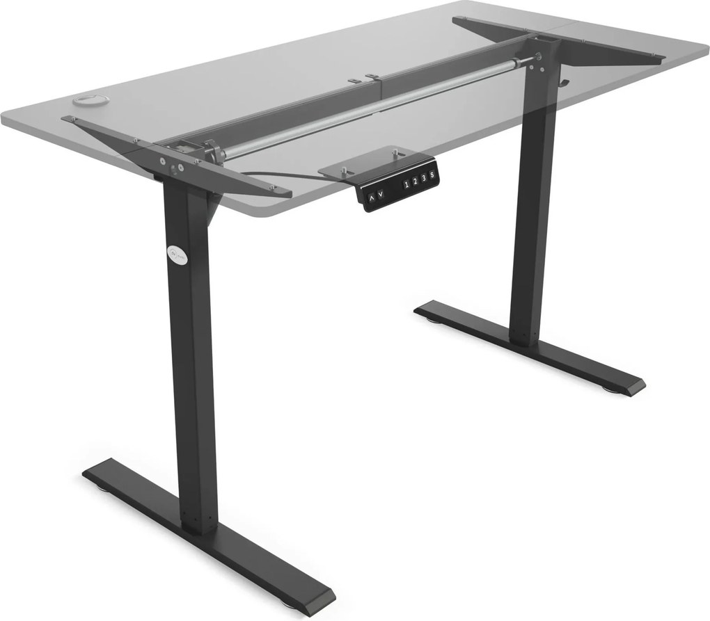 Elektricky výškově nastavitelný rám psacího stolu s motorem 110-160 cm DV-201ODF - černá