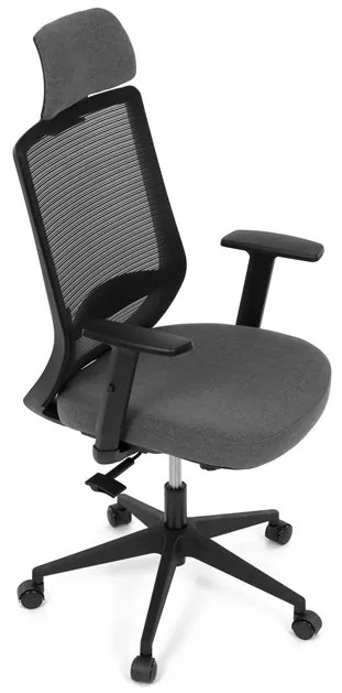 Ergonomická kancelářská židle AURELIE - černá síťovina Barva: šedá