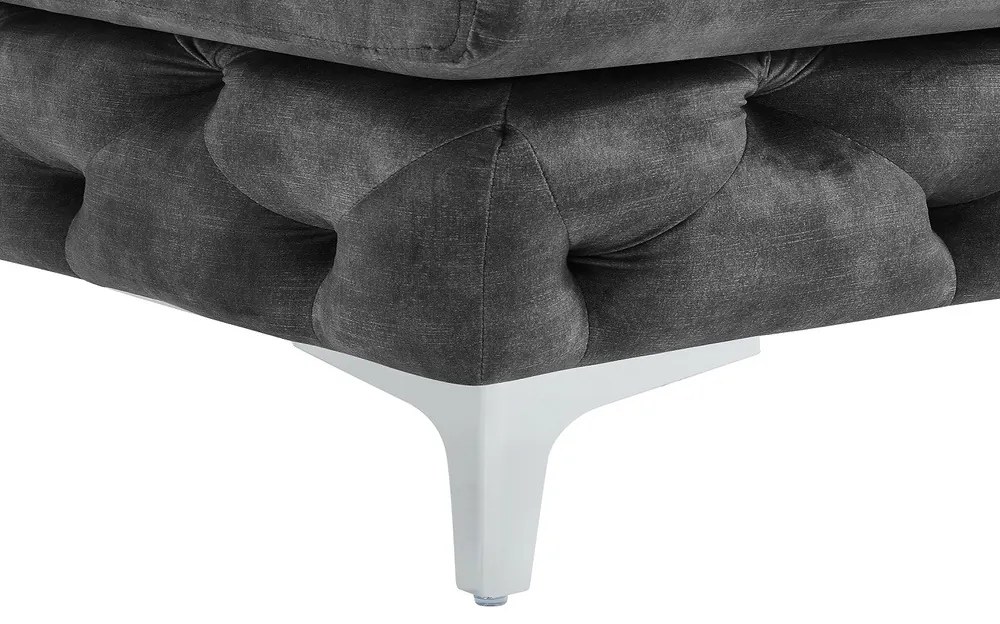 Designová taburetka Rococo tmavě šedá