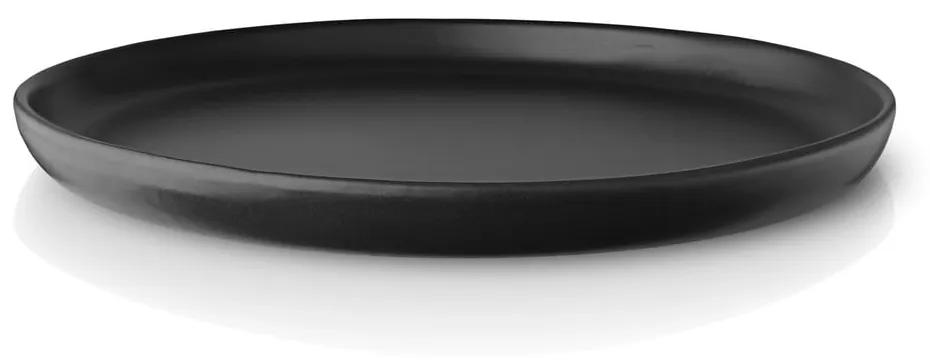 Černý kameninový talíř Eva Solo Nordic, ø 25 cm