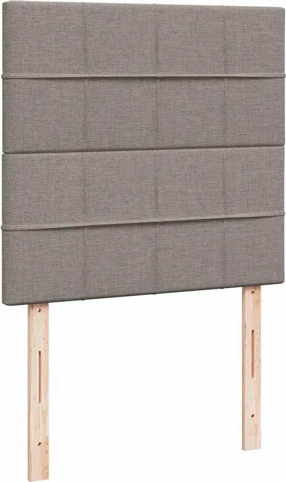 Box spring postel s matrací taupe 90x200 cm textil 3291943