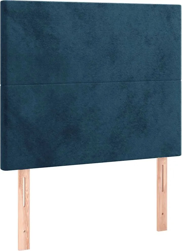 Box spring postel s matrací tmavě modrá 120 x 200 cm samet 3137717