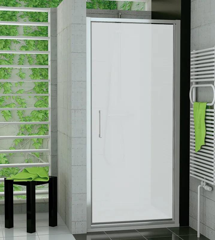 Sanswiss TOP-LINE S TLSP jednokřídlé sprchové dveře 70 cm Šířka: 700 mm, Profil: Bílá, Sklo: Hladké čiré