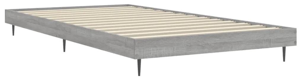 Rám postele šedý sonoma 100 x 200 cm kompozitní dřevo