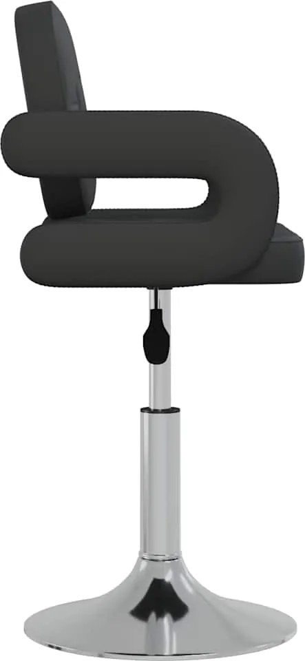 Otočné jídelní židle 4 ks černé umělá kůže 3089107