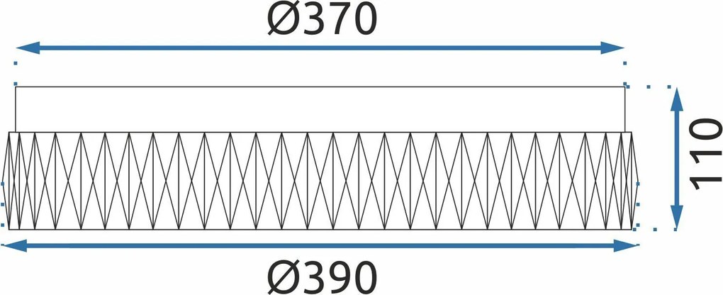 Toolight Toolight, LED křišťálové stropní svítidlo 40cm, 24W, 4000K, 1120lm, APP1720-C, zlatá matná, OSW-09301
