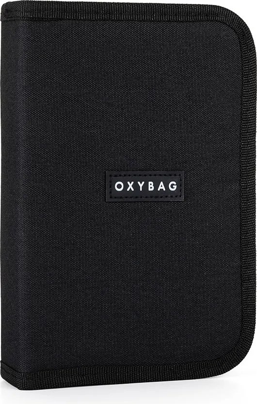 Oxybag UNICOLOR - jednopatrový penál Black, 2 chlopně