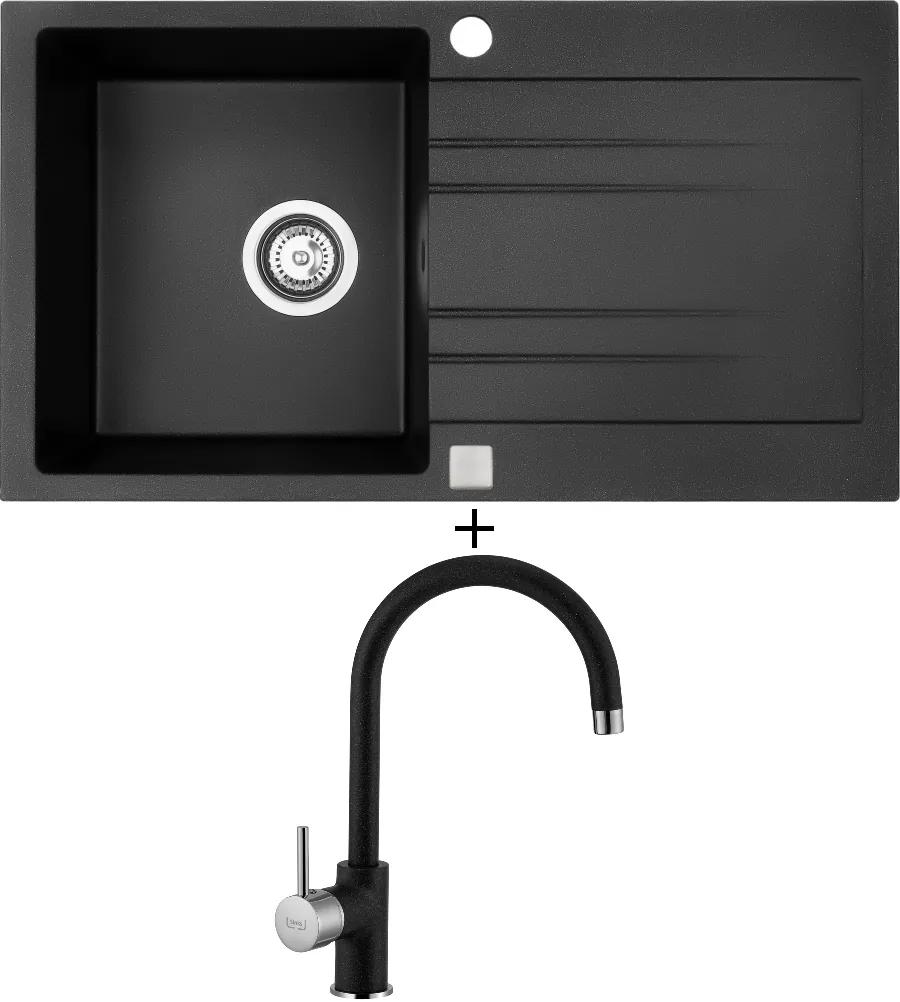 SET Sinks RAPID 780 granblack + Sinks VITALIA granblack