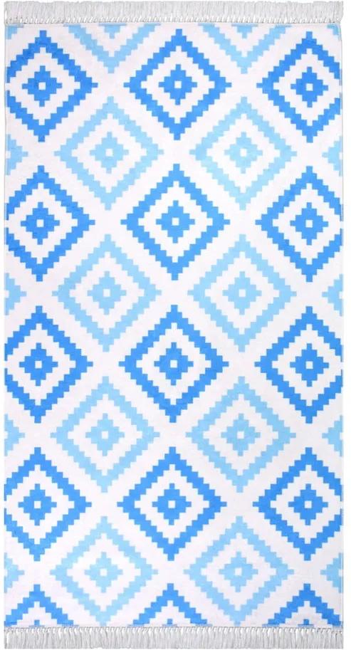 Koberec Vitaus Hali Cift Renk Mavi, 80 x 150 cm