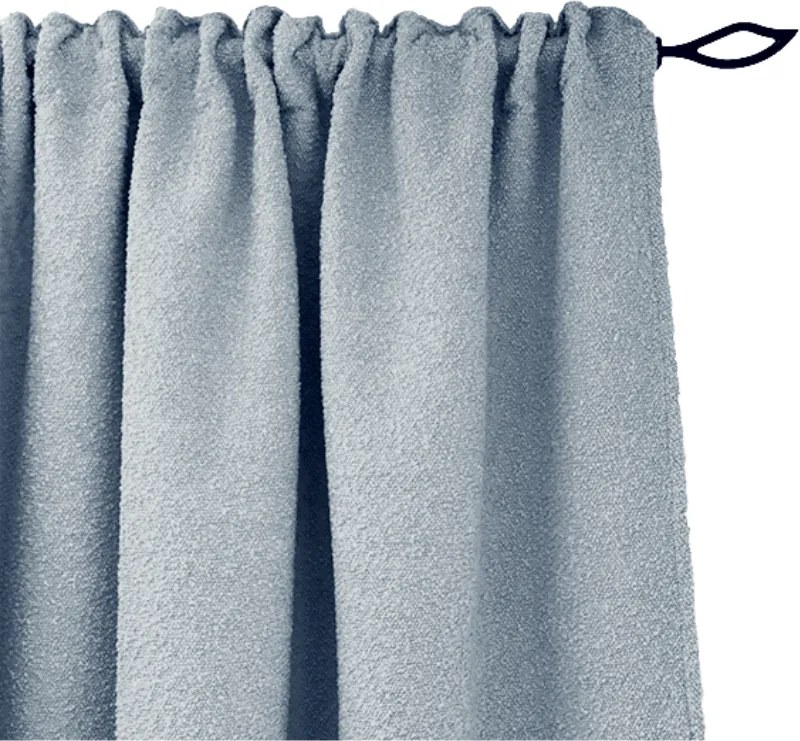 Závěs do dětského pokoje BOUCLÉ Zvolte barvu: Světle modrá, Zvolte rozměr: 140 x 240 cm (šířka x výška)