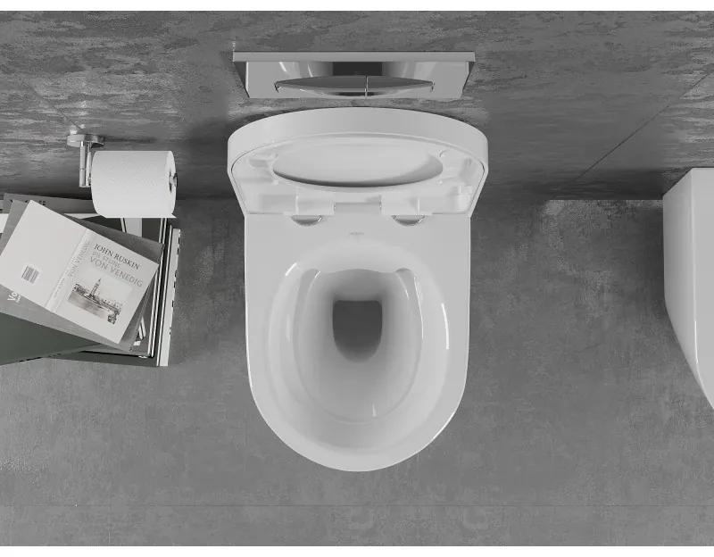 Mexen Lena WC mísa Rimless s pomalu padající deskou tvrdá, duroplast, Bílá - 30220200