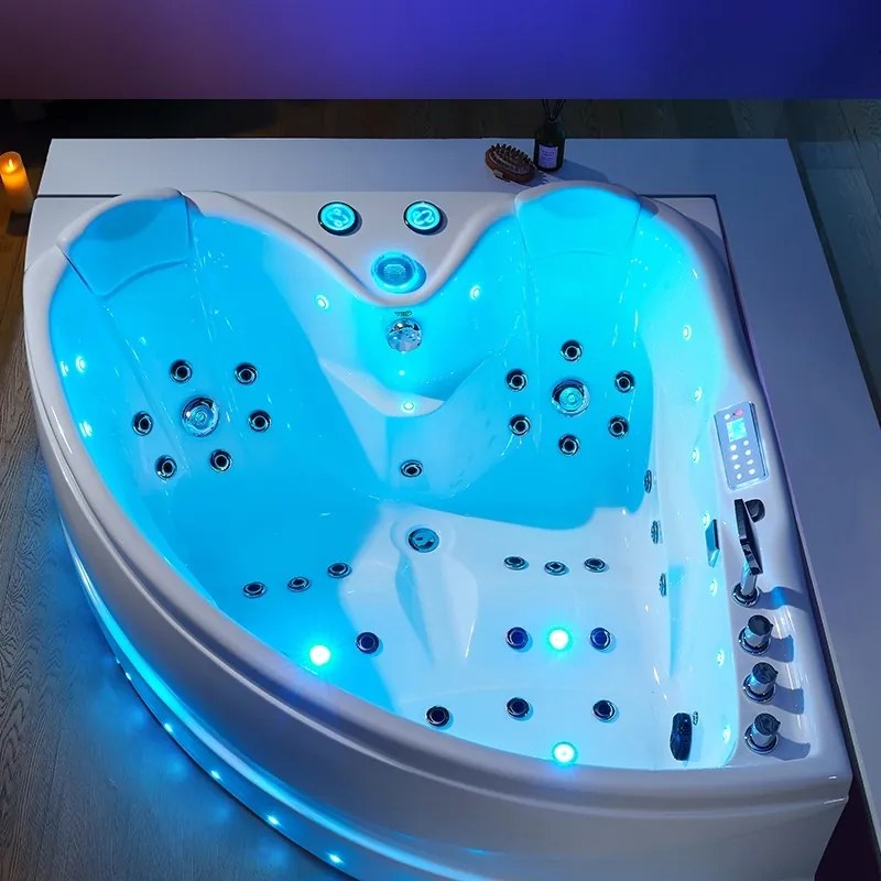 BPS-koupelny Hydromasážní vana HYD-RO764L 150x150 LEVÁ s ohřevem vody