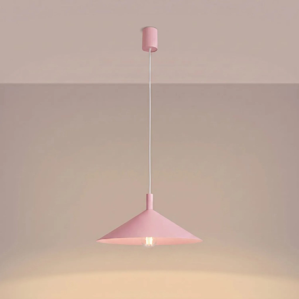 Sollux Lighting Závěsné svítidlo NOX 40 růžové