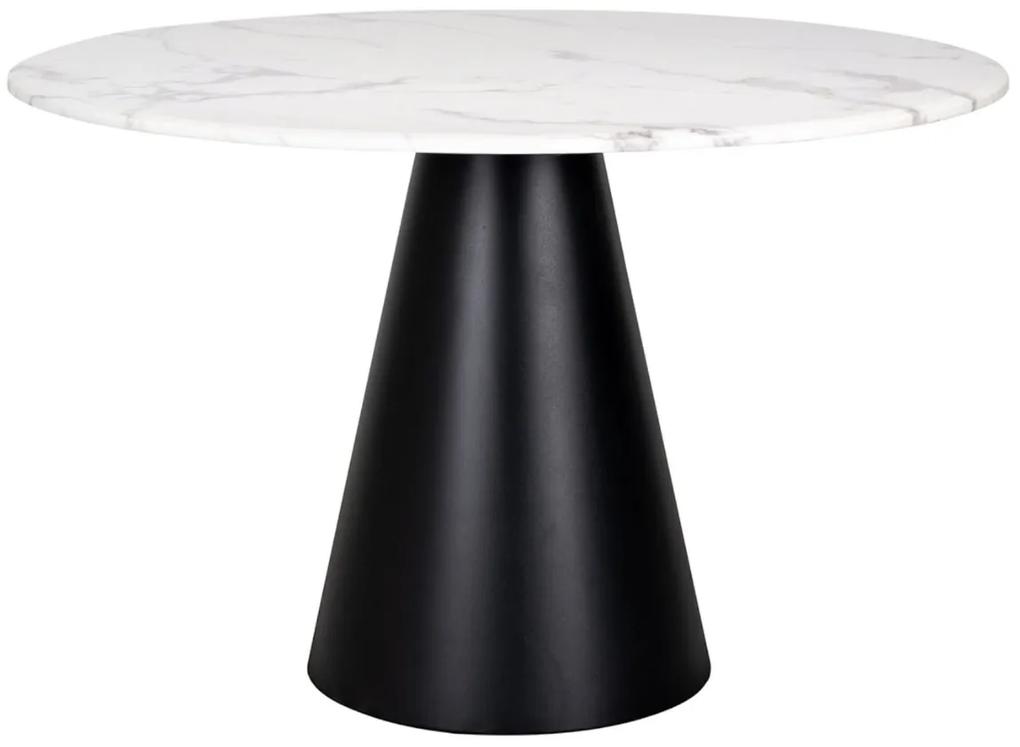 OnaDnes -20% Bílý mramorový jídelní stůl Richmond Degas 120 cm