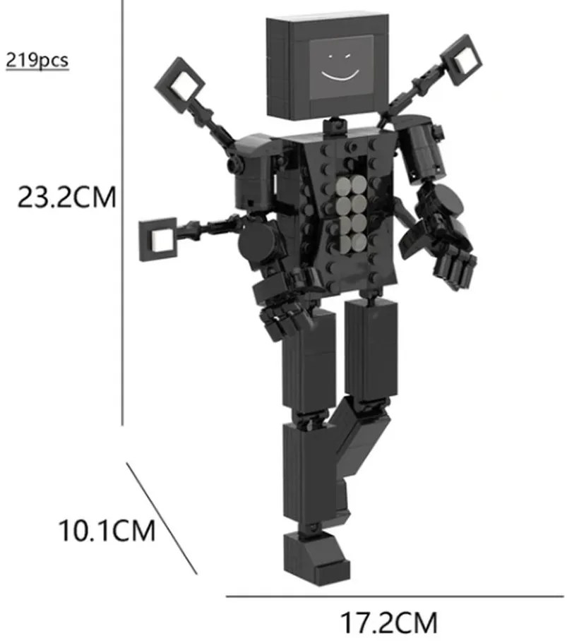 Skibidi Toilet figurky - stavebnice Varianta: 219 ks