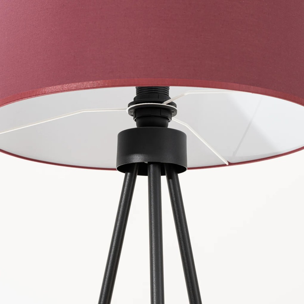 Sollux Lighting Stojací lampa NEVIA vínová