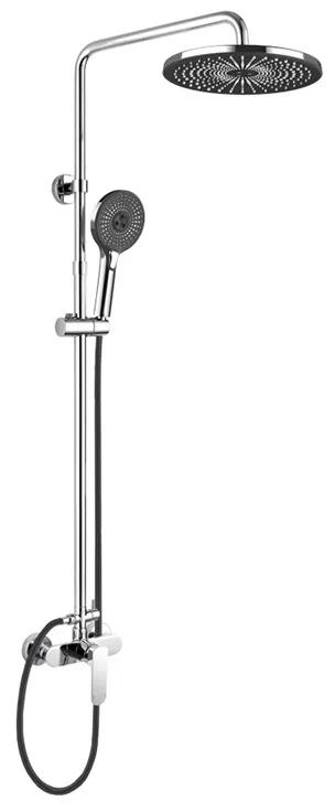 Mereo Mada sprchová baterie s talířovou kulatou sprchou, černá CBE60104SFM