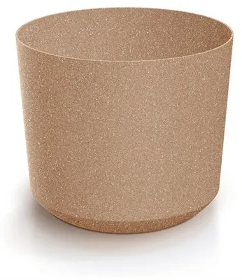 PROSPERPLAST Květináč - TUBO Eco Wood Průměr: 10,8 cm, Barva: naturo