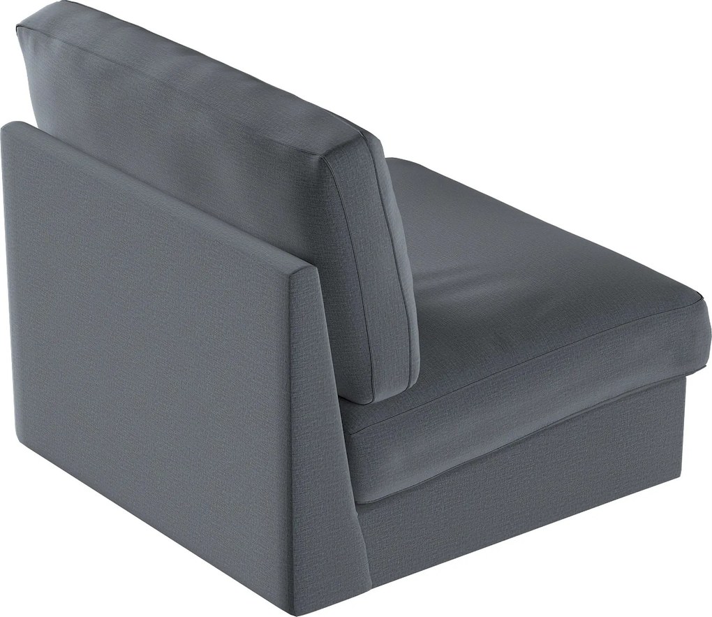 Potah na neskládací křeslo IKEA Kivik barva šedá látka sametová