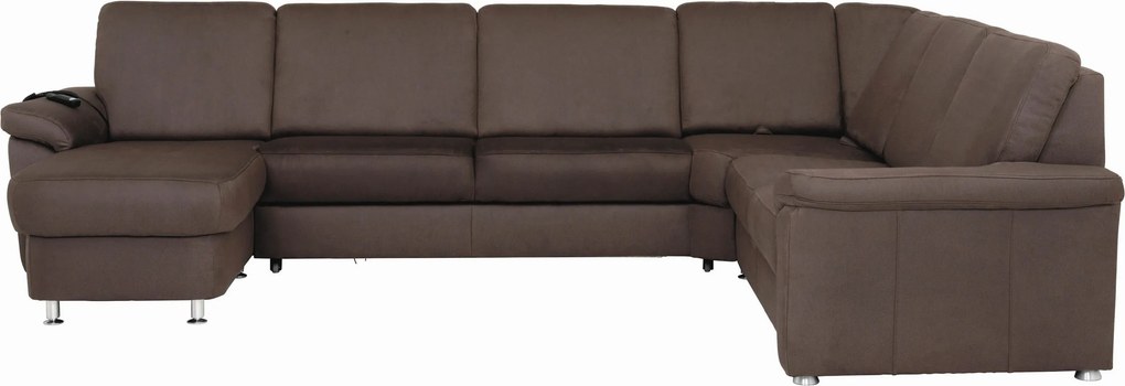 XXXLutz SEDACÍ SOUPRAVA, textil, tmavě hnědá Beldomo System - Sedací soupravy - 000436001802