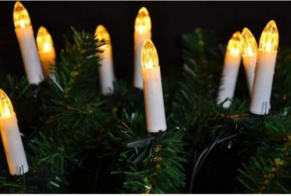 Klasické svíčky na vánoční strom - teple bílá OEM D05960