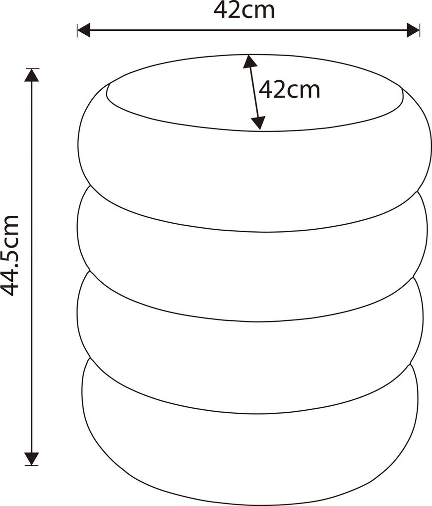 Taburet Snuggo I bílý