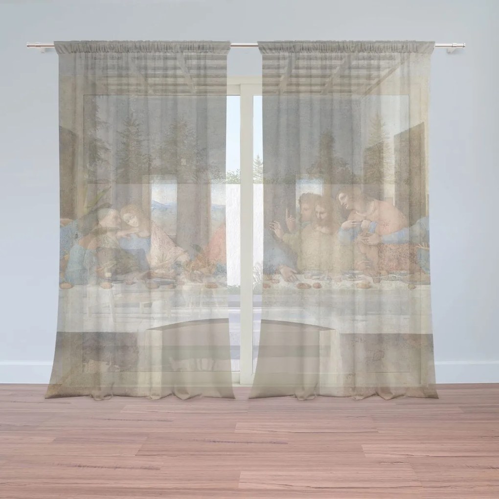 Sablio Záclony Poslední večeře - Leonardo da Vinci: 2ks 150x250cm