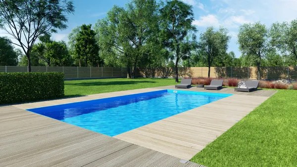 Skimmerový bazén QBIG BENEFIT 4 x 8 x 1,2 m - Světle modrý