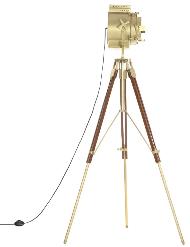 Stojací lampa na stativu masivní mangovníkové dřevo 193 cm,  286204