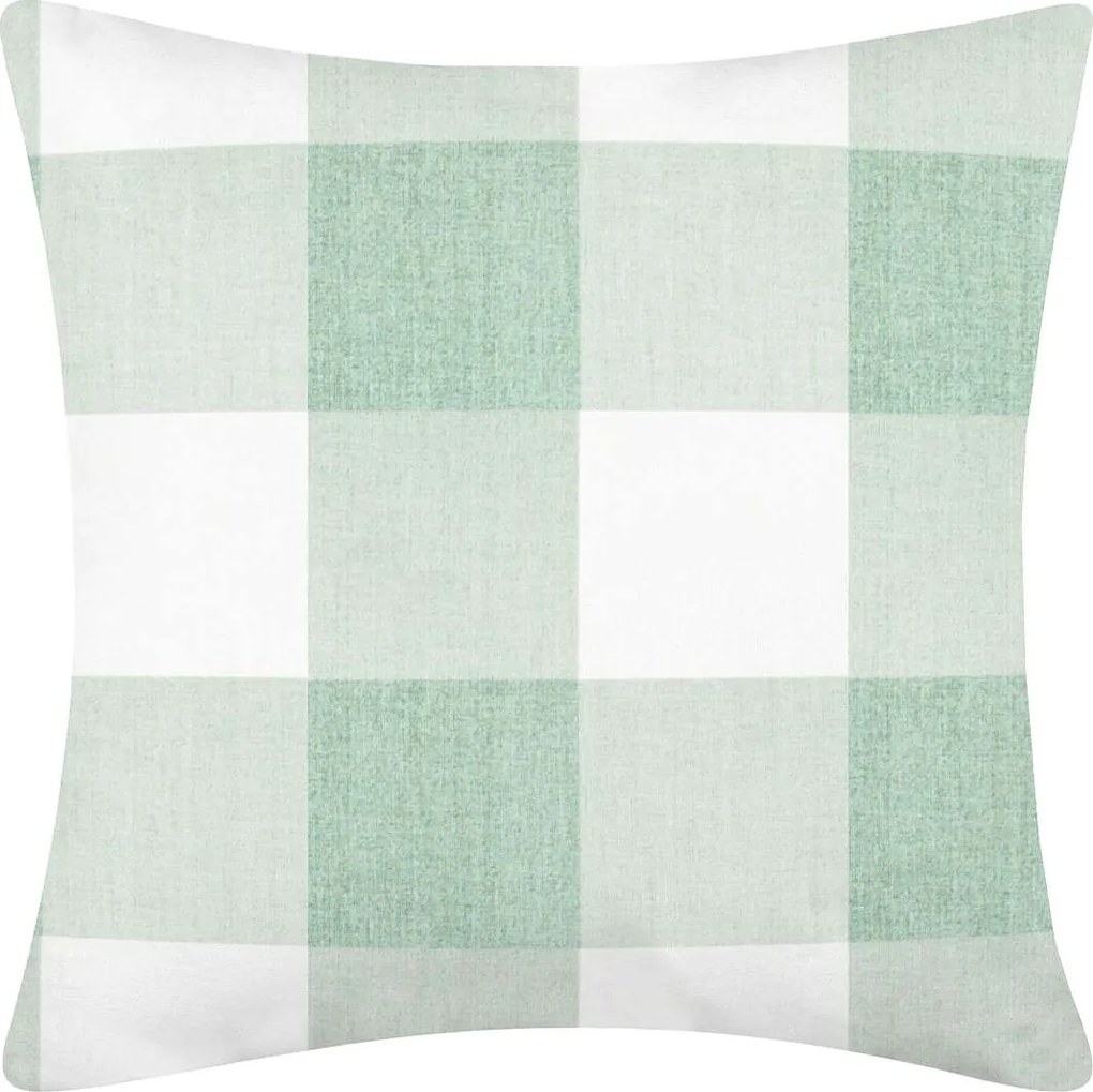 Bavlněný povlak na polštář Kostky - mint Velikost: 40 x 40