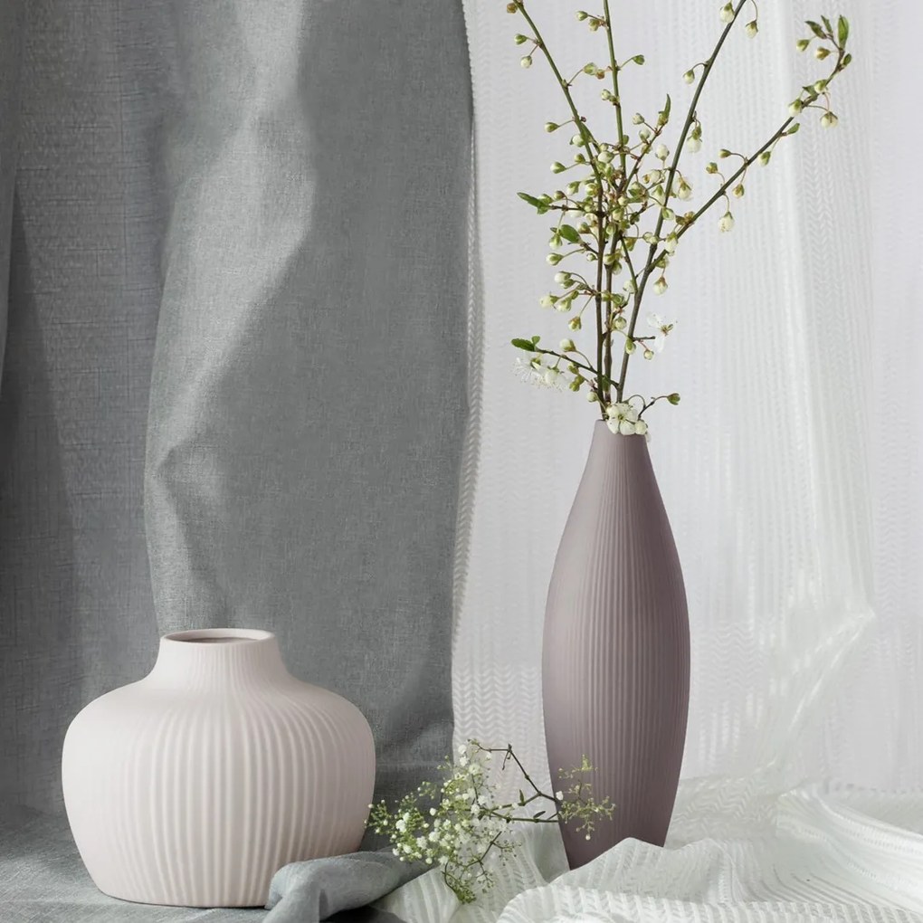 Keramická váza Thali pudrově růžová