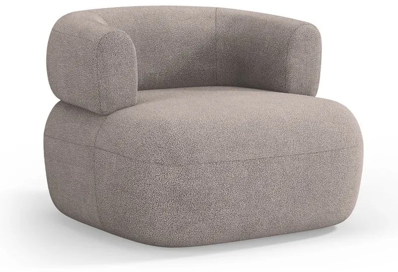 Béžové křeslo z textilie bouclé Jenny – Micadoni Home