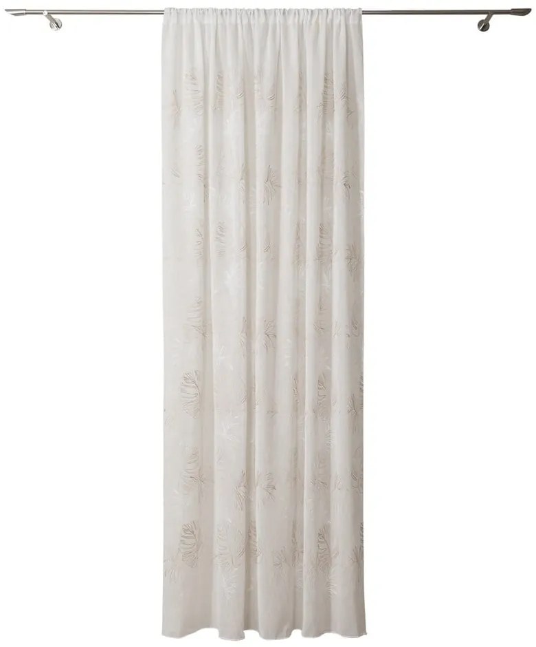 Béžová záclona 140x260 cm Cybele – Mendola Fabrics