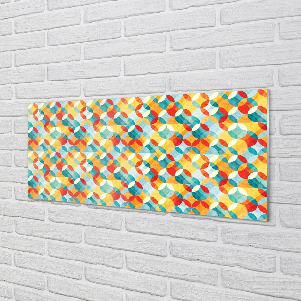 akrylový obraz barevné vzory 120x60 cm