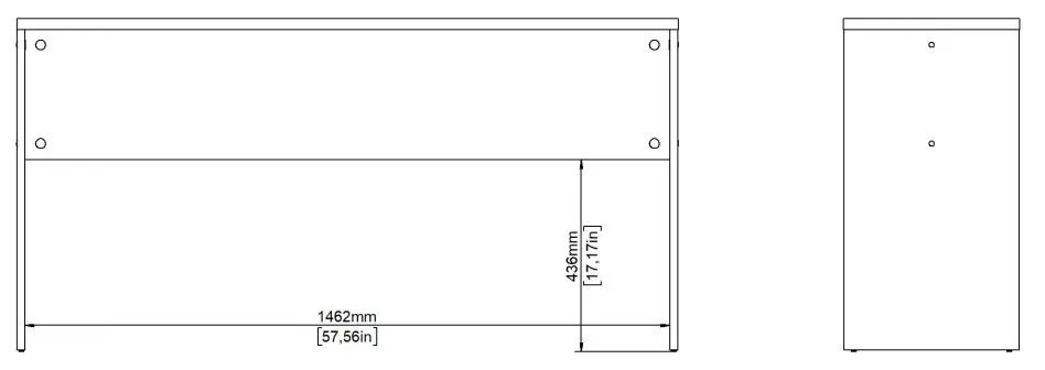 Tvilum Psací stůl přídavný Sigal 583 šedá